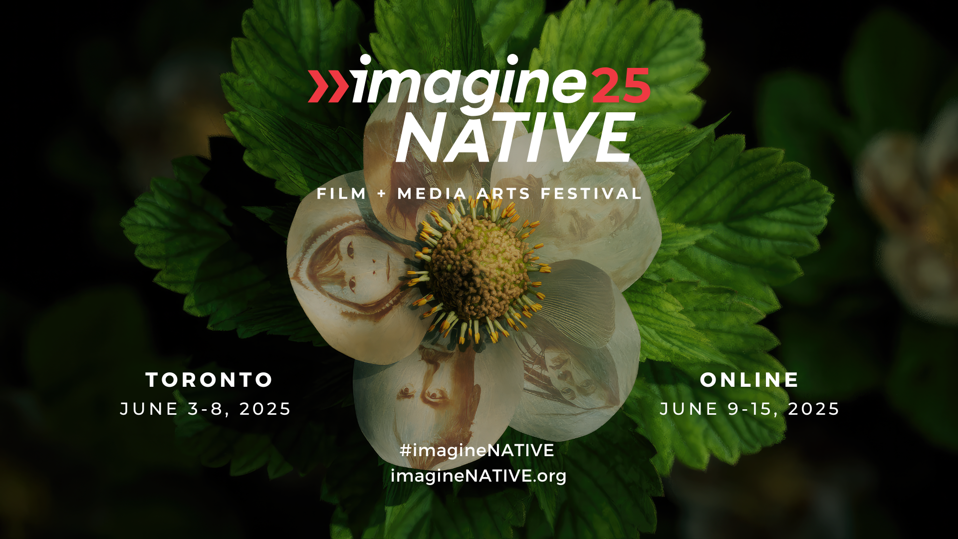 The CN Tower lights up for imagineNATIVE